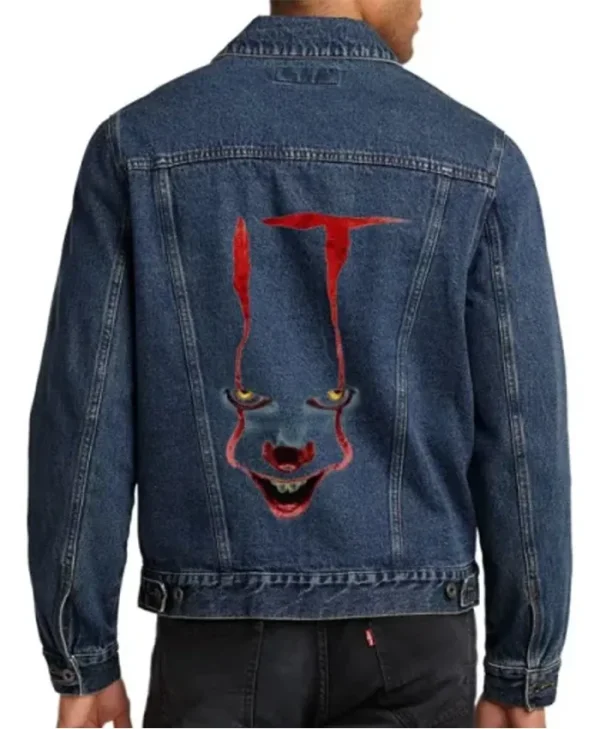 IT Chapter Two Pennywise Is Back Face Printed Denim Jacket - Special ...